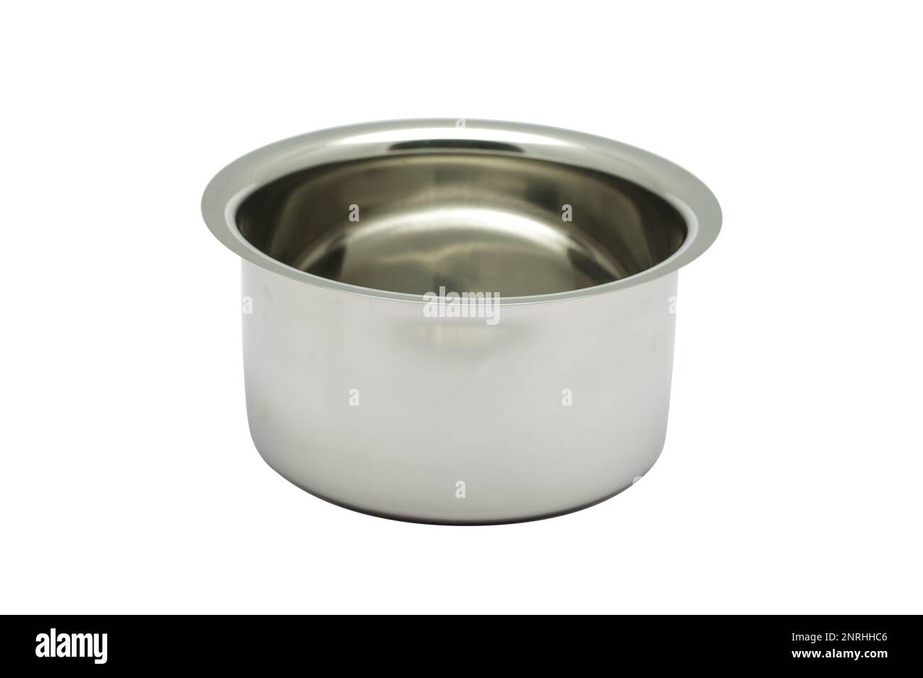 Steel utensils, isolated images of steel kitchen wares placed on white ...