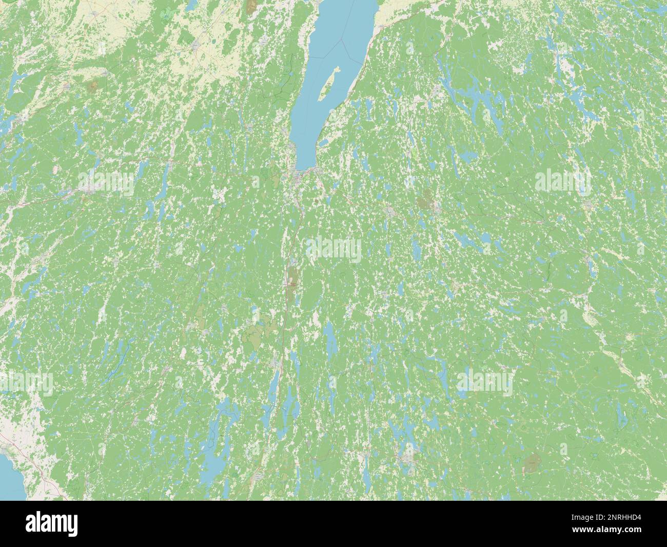 Jonkoping, county of Sweden. Open Street Map Stock Photo - Alamy