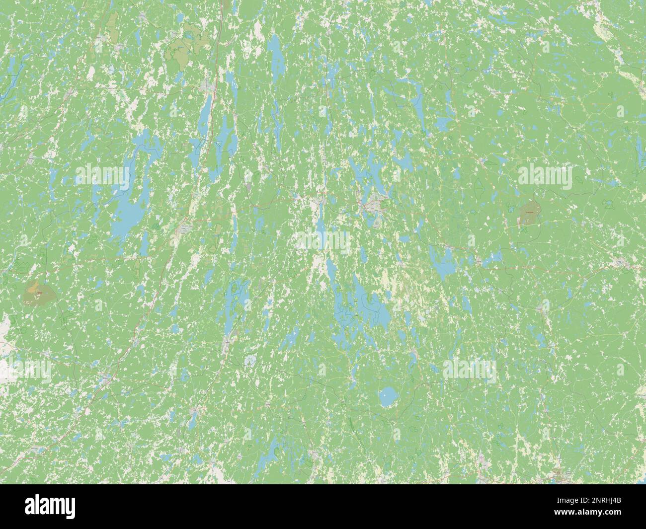 Kronoberg, county of Sweden. Open Street Map Stock Photo - Alamy
