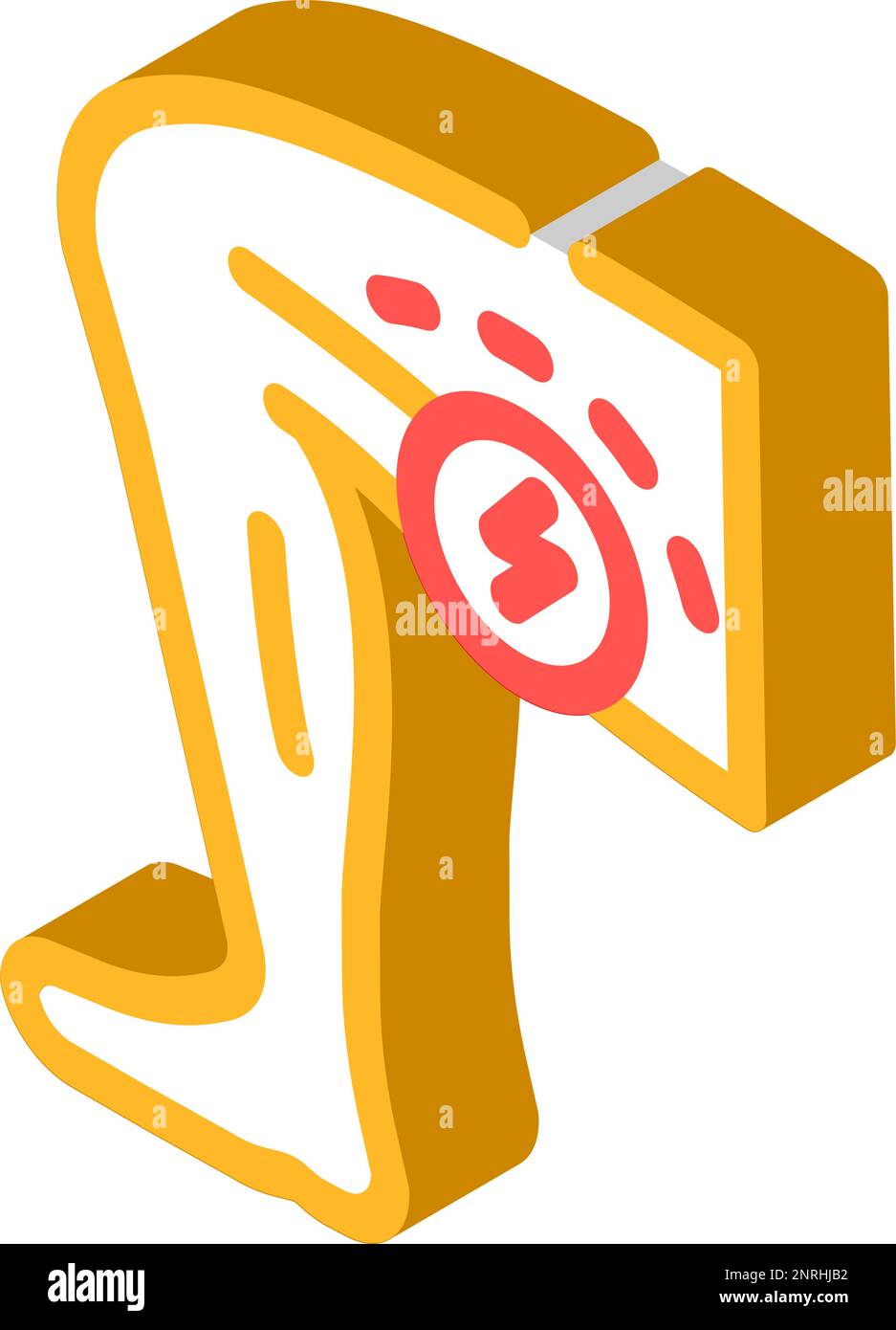 thigh pain body ache isometric icon vector illustration Stock Vector ...