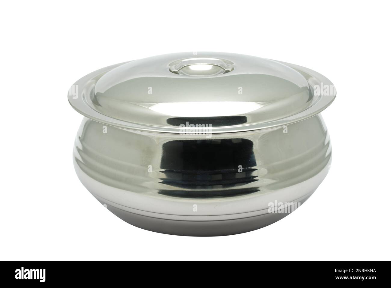 Steel utensils, isolated images of steel kitchen wares placed on white ...