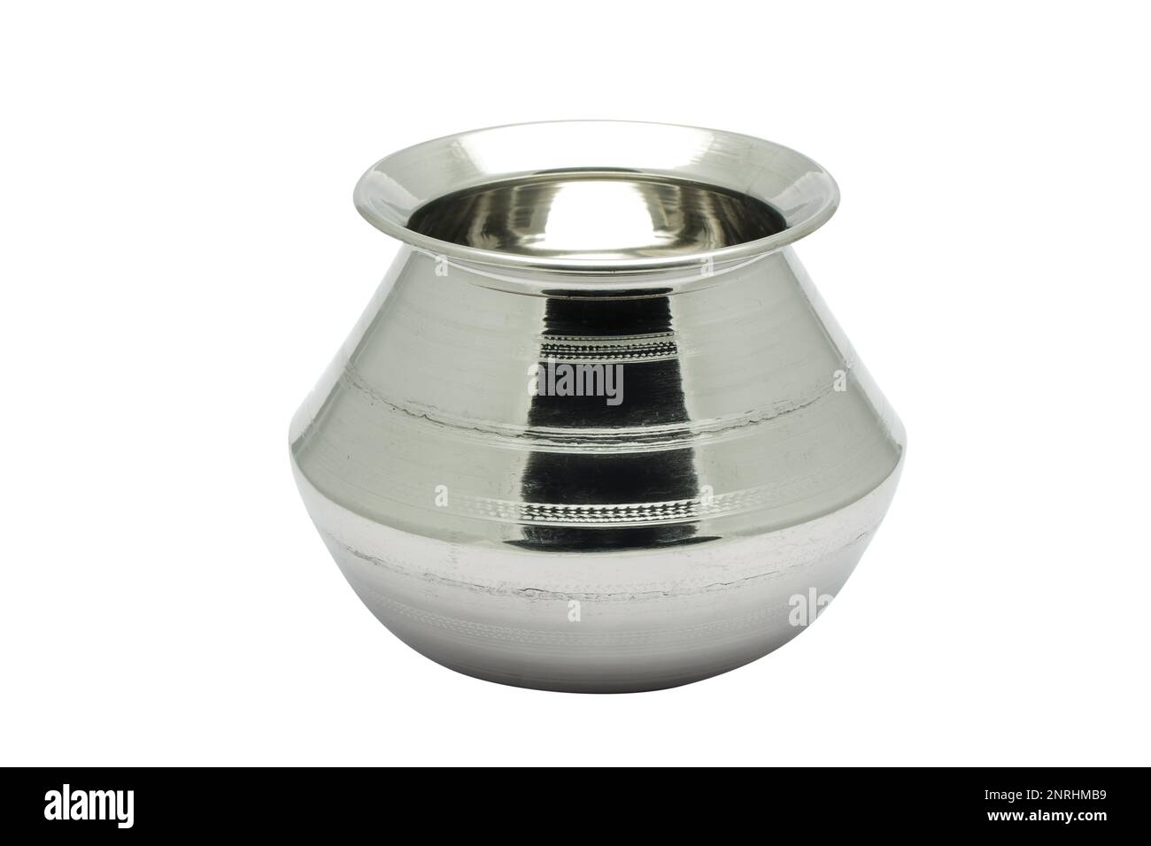 Steel utensils, isolated images of steel kitchen wares placed on white ...