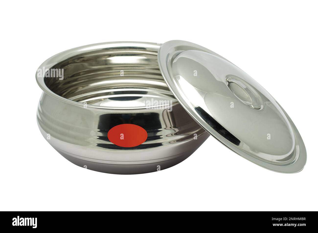 Steel utensils, isolated images of steel kitchen wares placed on white ...
