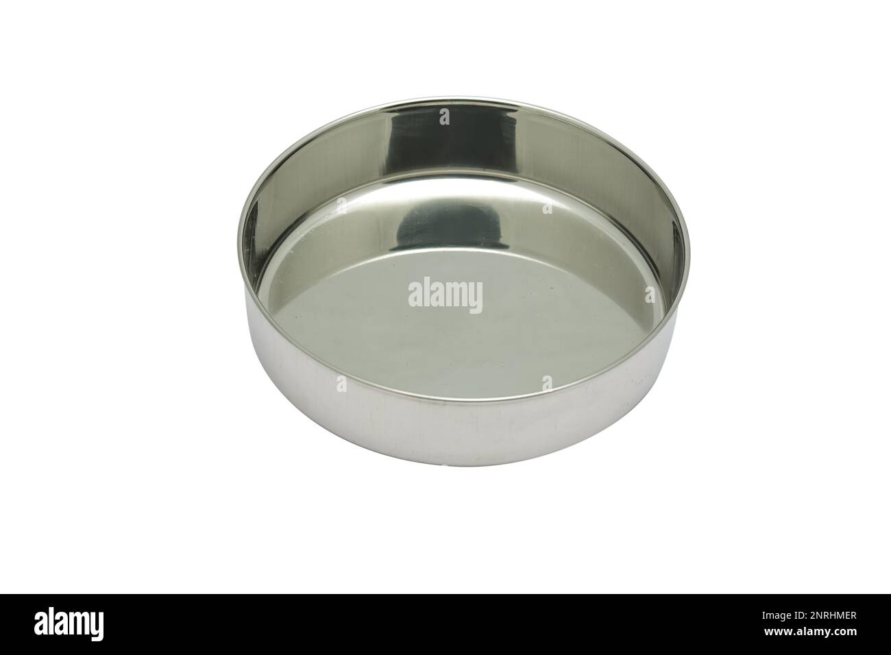 Steel utensils, isolated images of steel kitchen wares placed on white ...