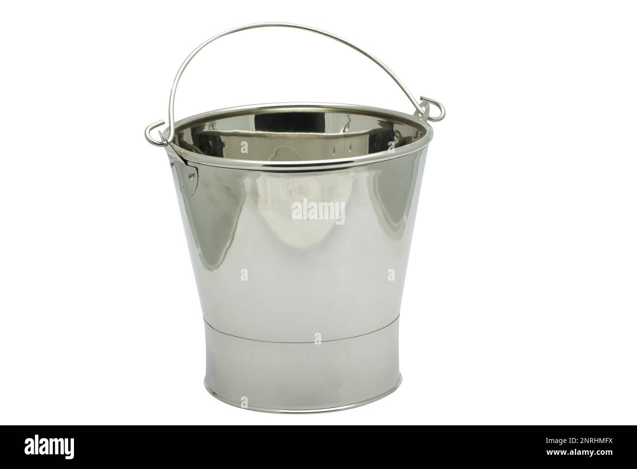 Steel utensils, isolated images of steel kitchen wares placed on white ...