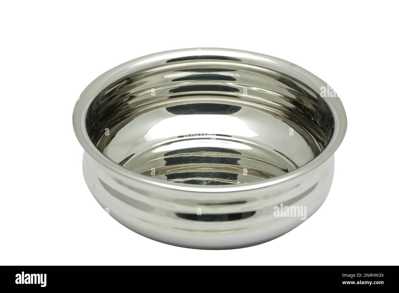 Steel utensils, isolated images of steel kitchen wares placed on white ...