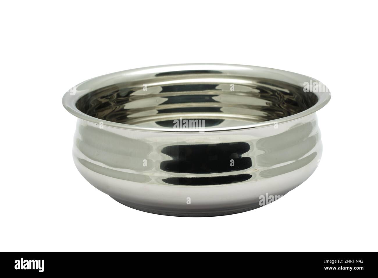 Steel utensils, isolated images of steel kitchen wares placed on white ...