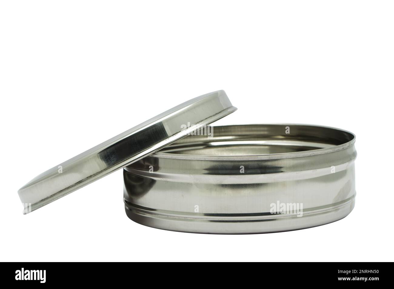 Steel utensils, isolated images of steel kitchen wares placed on white ...