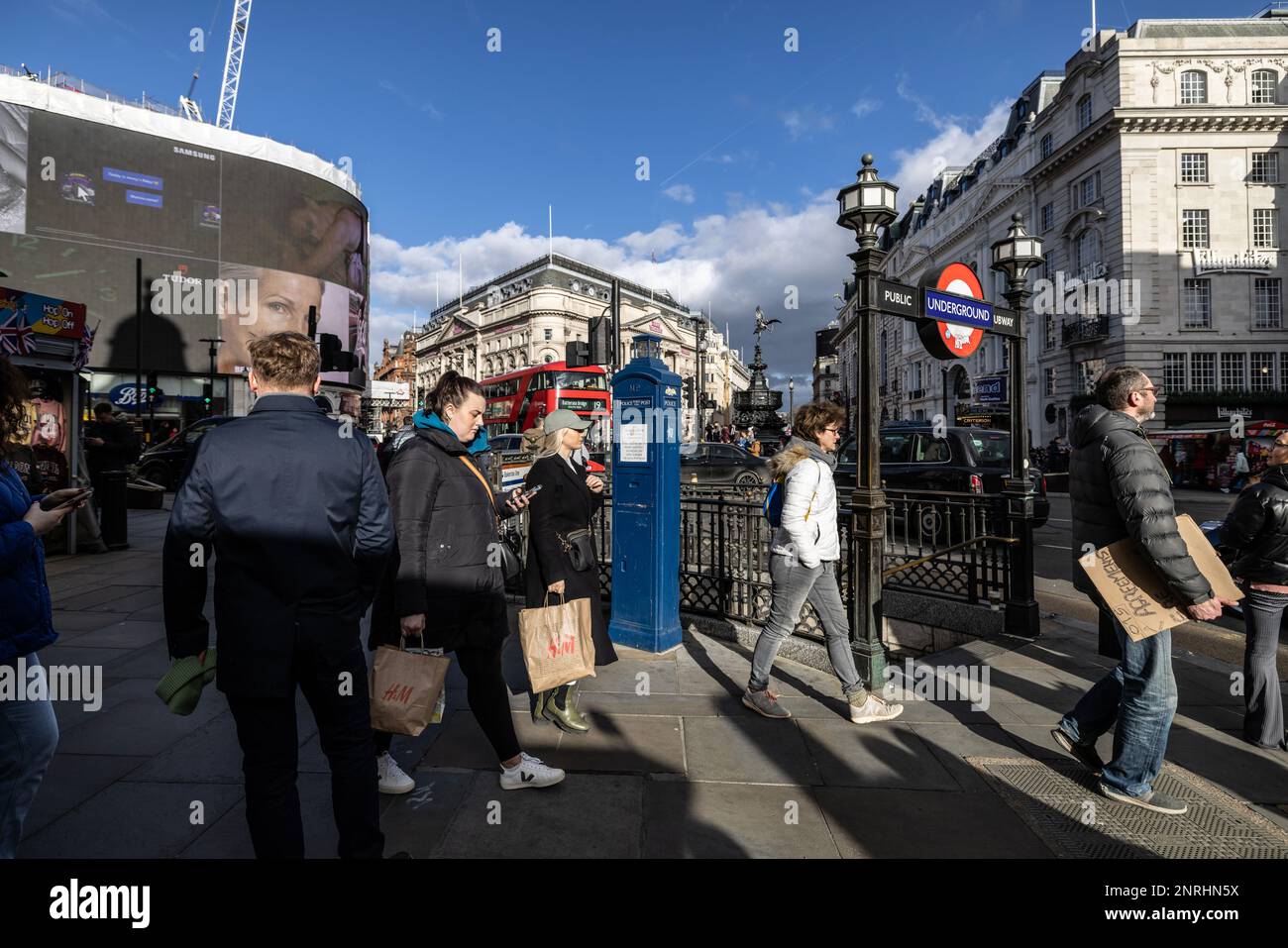 Piccadilly Circus evening light, London's West End, England, United ...