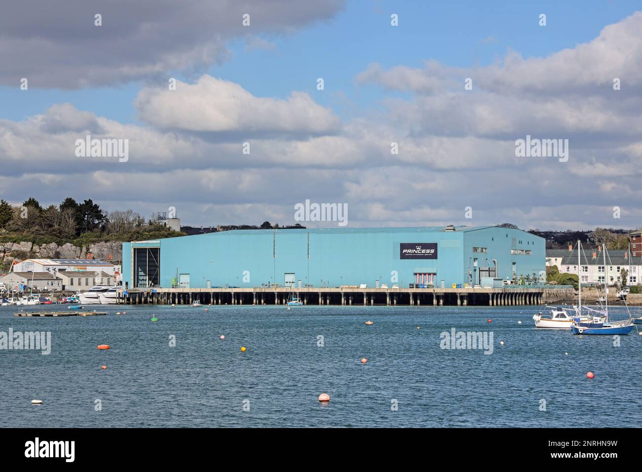 Princess Yachts Stonehouse Pool factory in Plymouth Stock Photo - Alamy