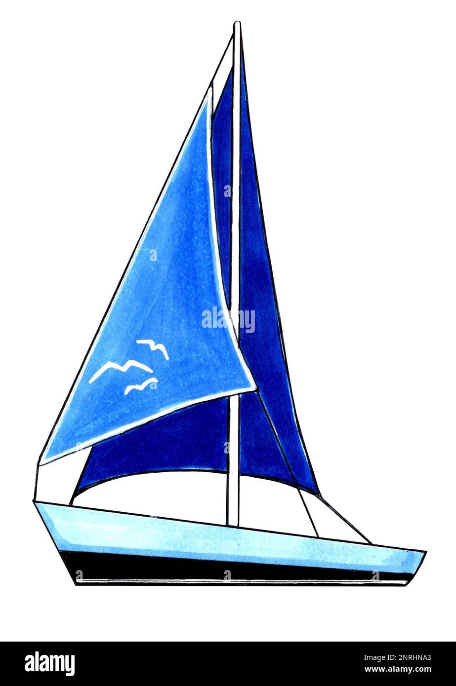 Blue lake sea bay Cut Out Stock Images & Pictures - Alamy