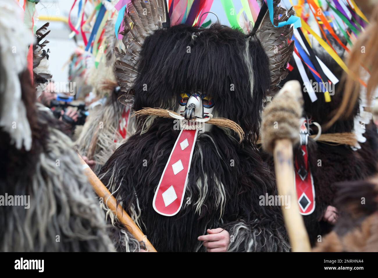 Masques zoomorphes du carnaval europeen hi-res stock photography and ...