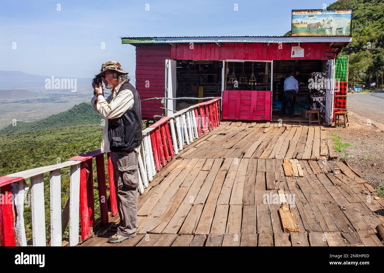 Viewpoint over the Rift valley, near Hells Gate National Park, Kenya ...