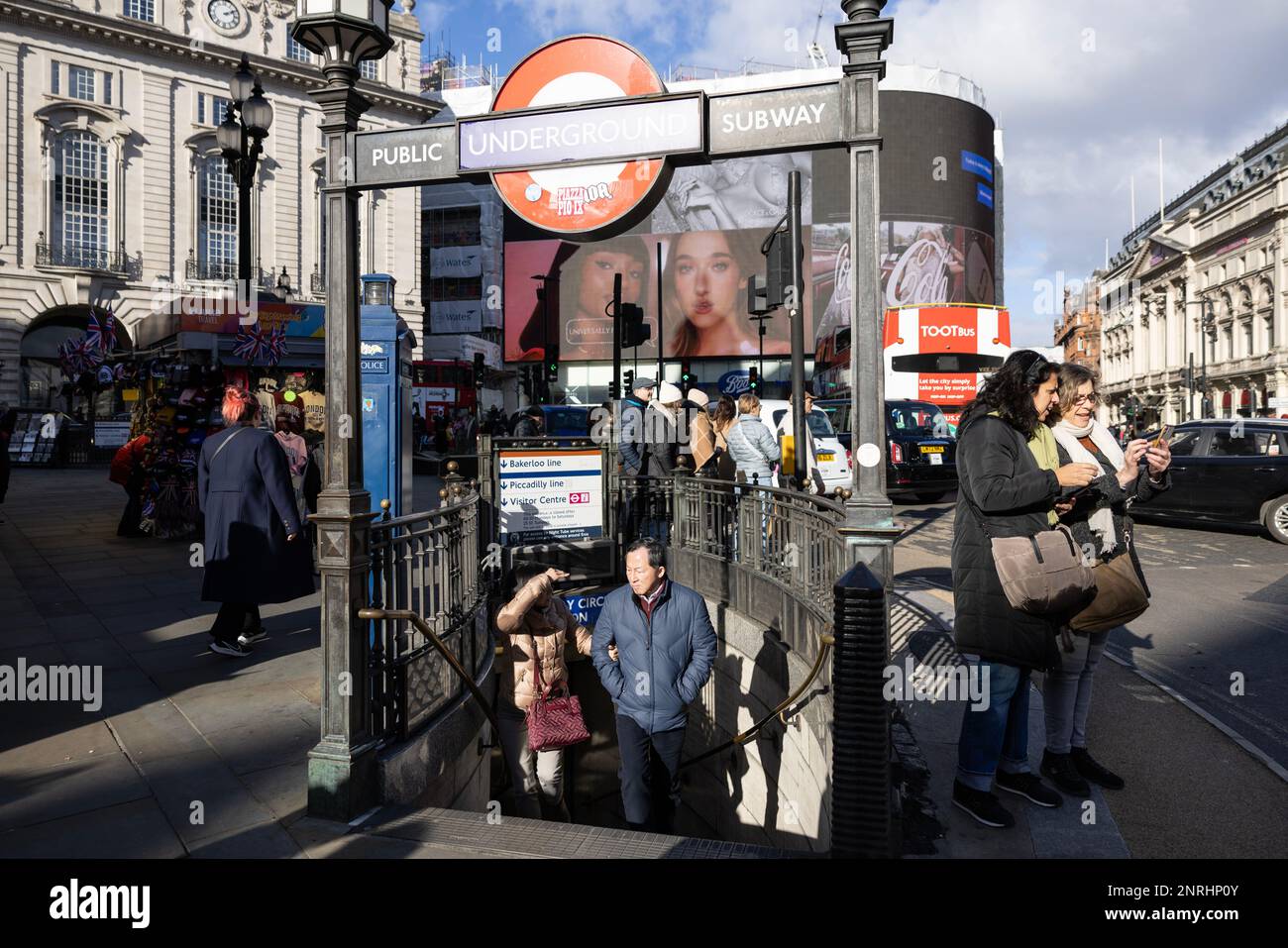 Piccadilly Circus evening light, London's West End, England, United ...