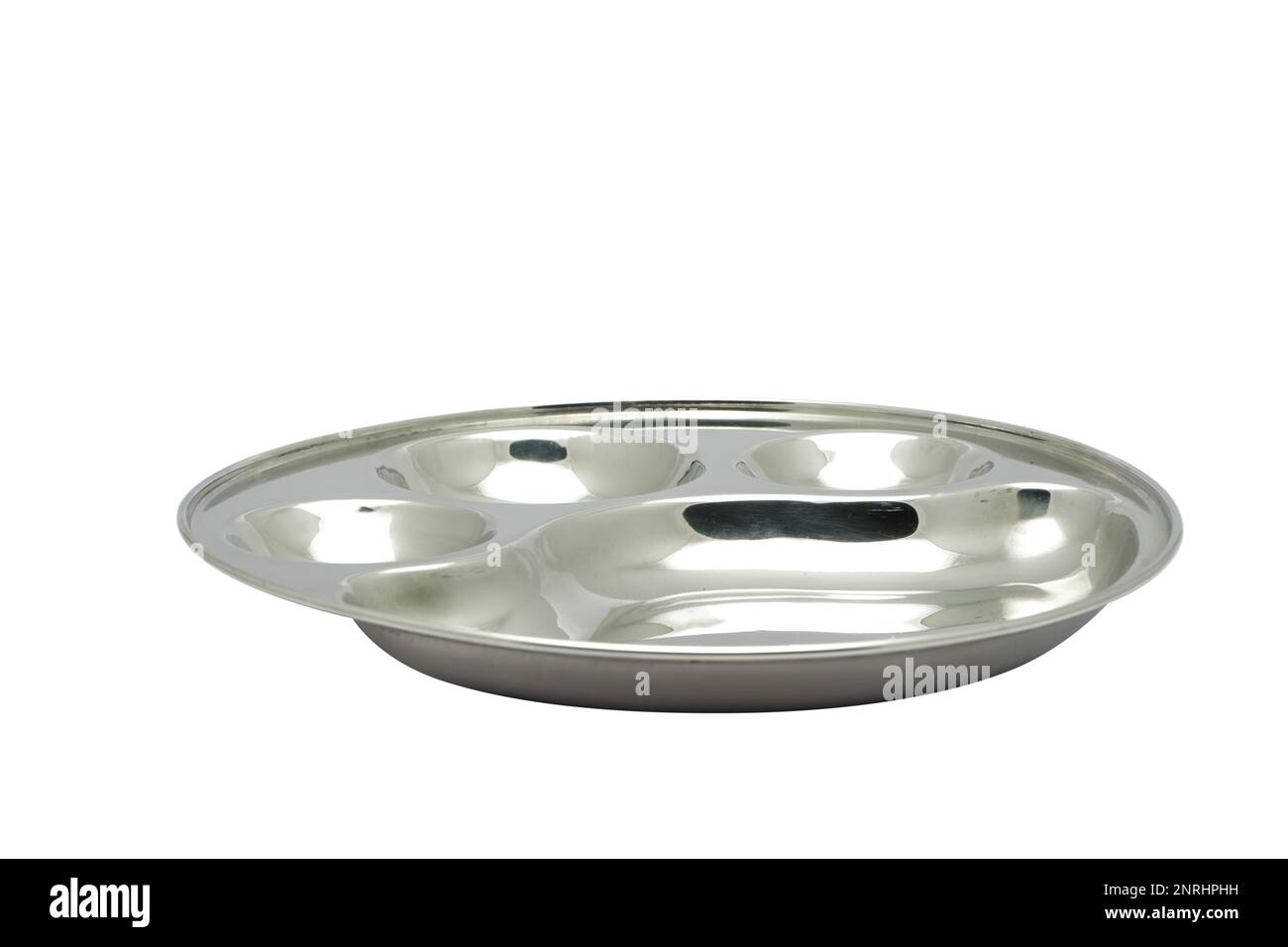 Steel utensils, isolated images of steel kitchen wares placed on white ...