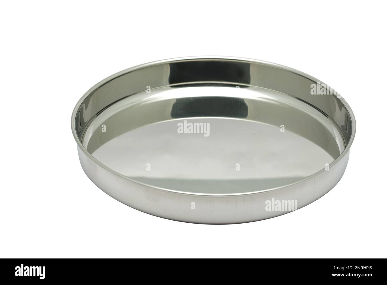 Steel utensils, isolated images of steel kitchen wares placed on white ...