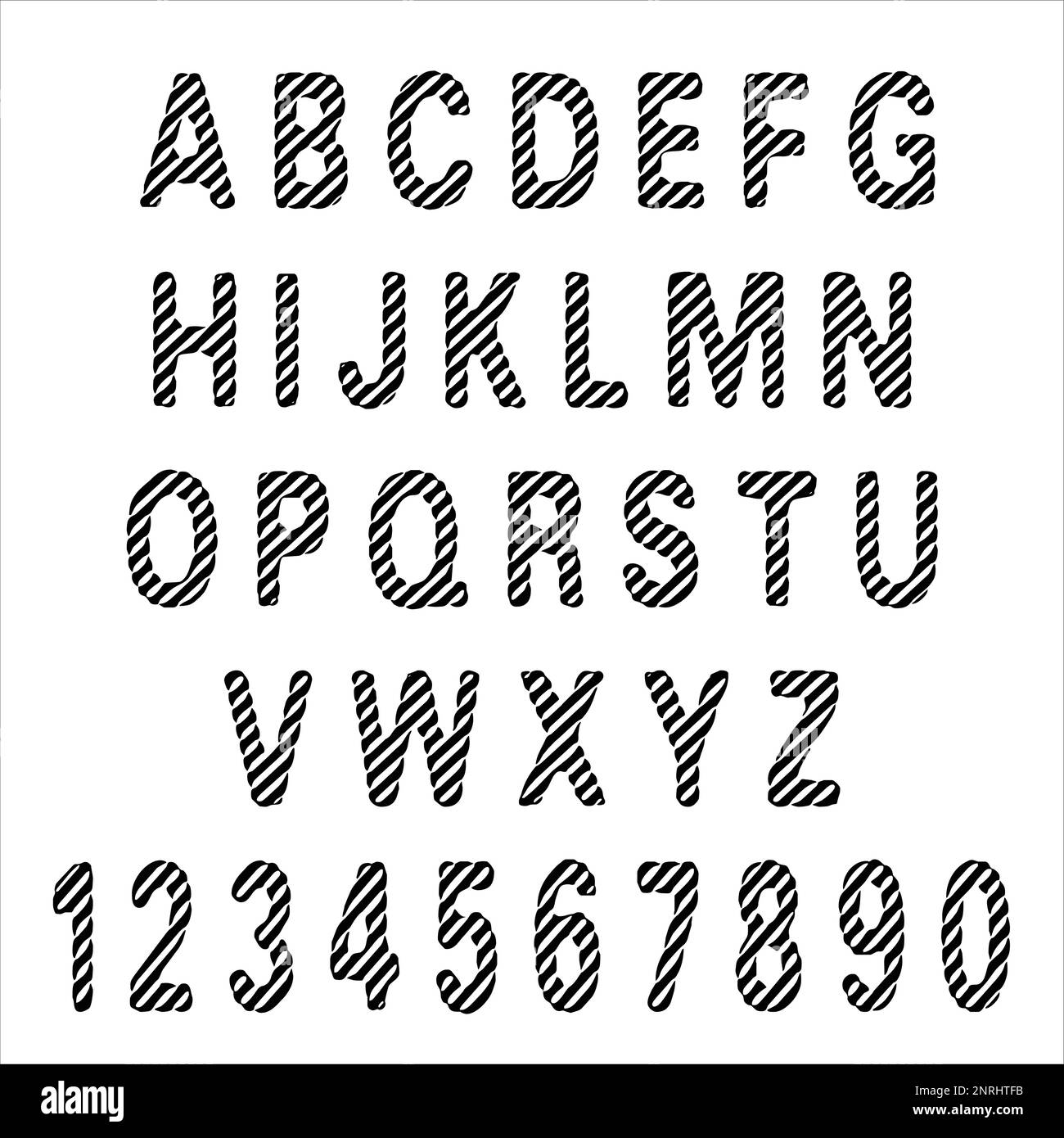 Handwritten script alphabet isolated on white background. Handmade ...