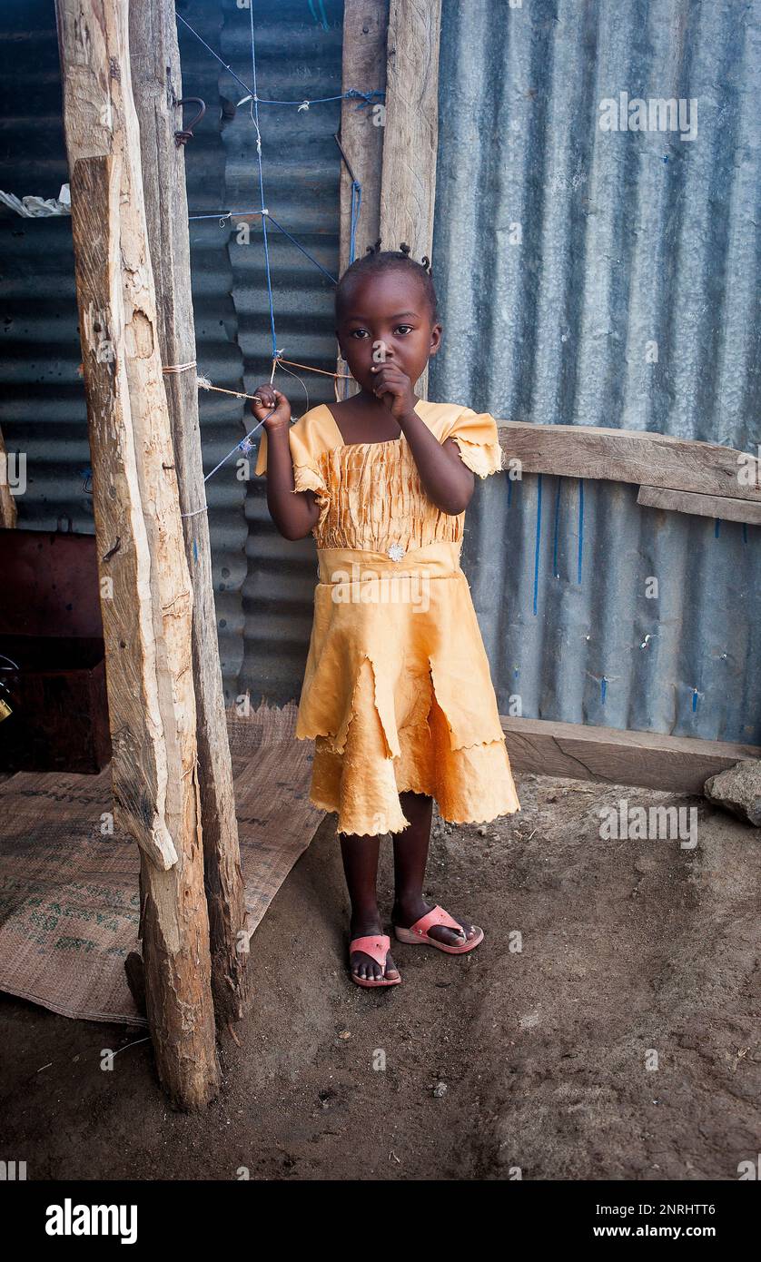 Girl, the fishing village of Litari, Rusinga Island, Lake Victoria ...