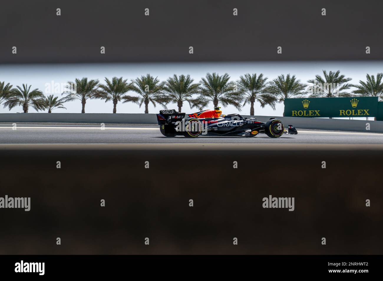 BAHRAIN INTERNATIONAL CIRCUIT, BAHRAIN - FEBRUARY 25: Sergio Perez, Red ...