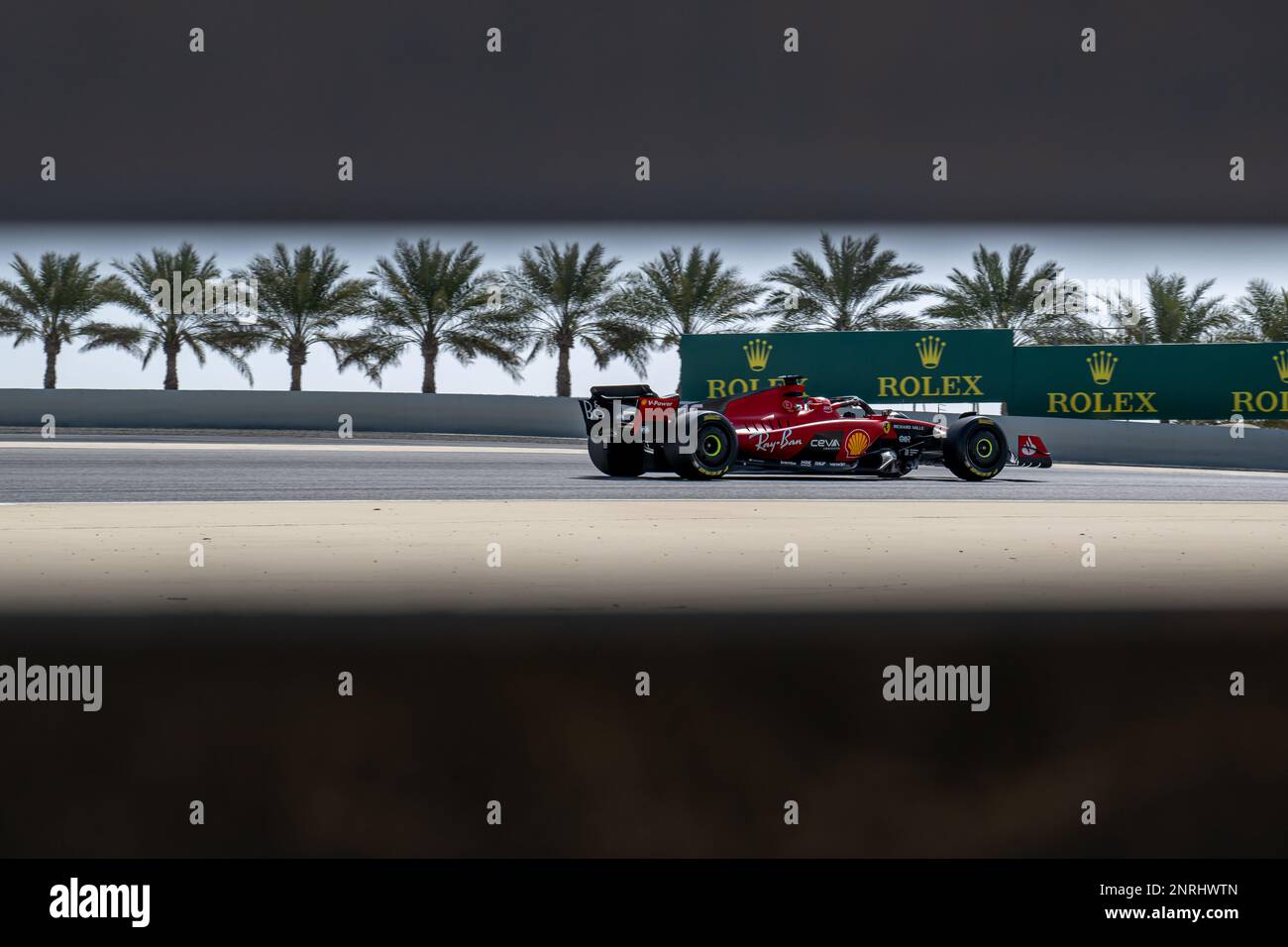 BAHRAIN INTERNATIONAL CIRCUIT, BAHRAIN - FEBRUARY 25: Charles Leclerc ...