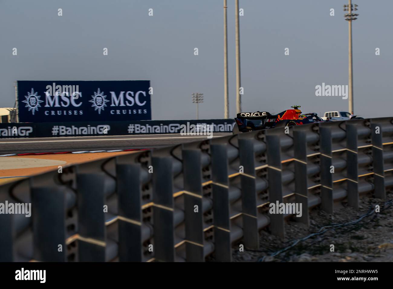 BAHRAIN INTERNATIONAL CIRCUIT, BAHRAIN - FEBRUARY 25: Sergio Perez, Red ...