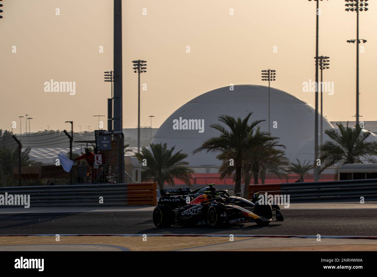 BAHRAIN INTERNATIONAL CIRCUIT, BAHRAIN - FEBRUARY 25: Sergio Perez, Red ...