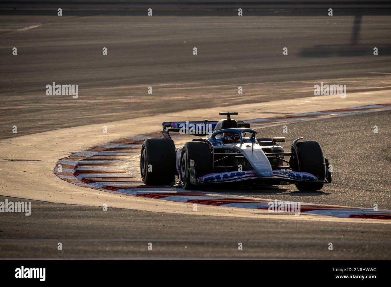 BAHRAIN INTERNATIONAL CIRCUIT, BAHRAIN - FEBRUARY 25: Esteban Ocon ...