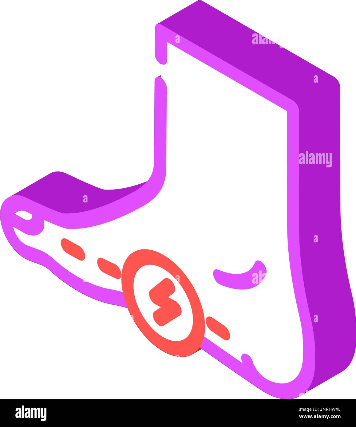 foot pain body ache isometric icon vector illustration Stock Vector ...