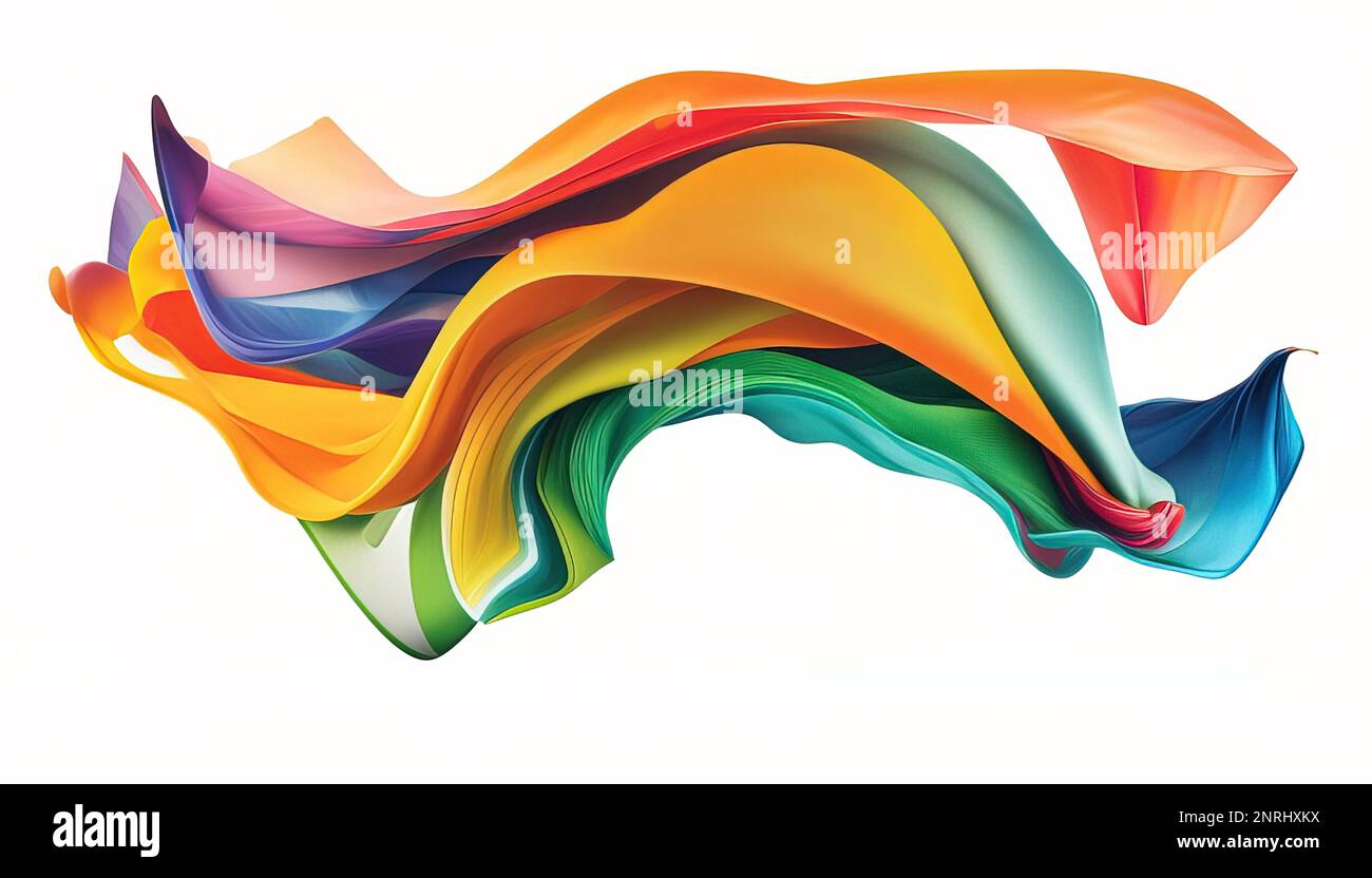 Flying white cloth hi-res stock photography and images - Alamy