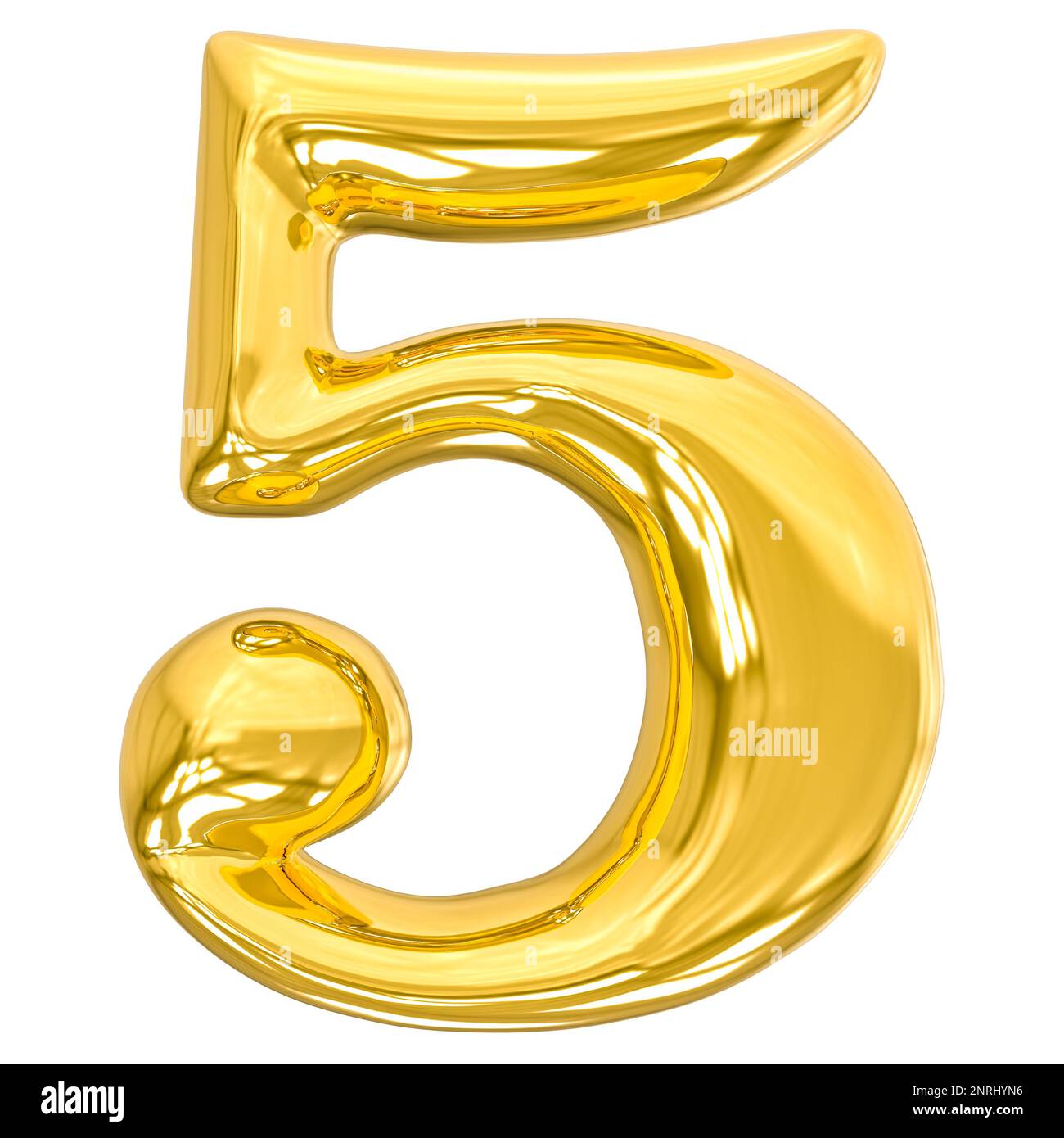 number Gold 3d render with background Stock Photo - Alamy