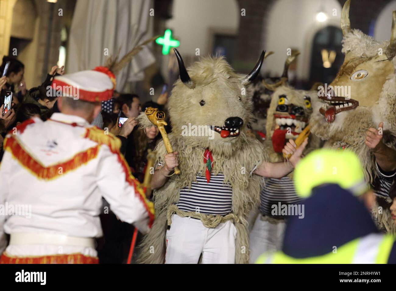 Masques zoomorphes du carnaval europeen hi-res stock photography and ...