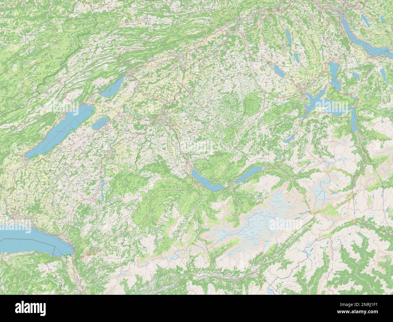 Bern, canton of Switzerland. Open Street Map Stock Photo - Alamy