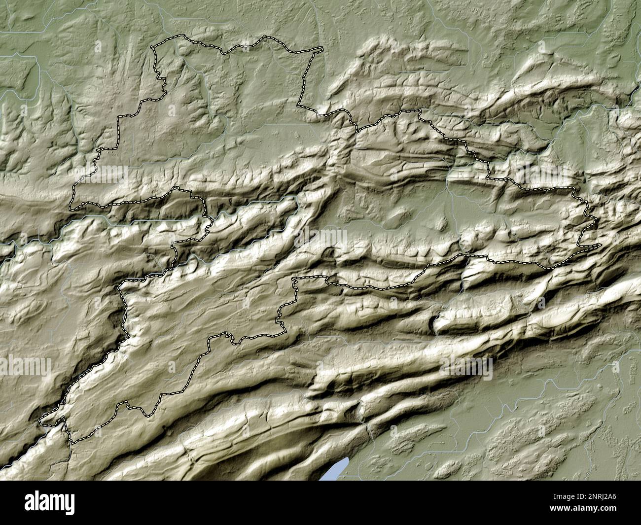 Jura, canton of Switzerland. Elevation map colored in wiki style with ...