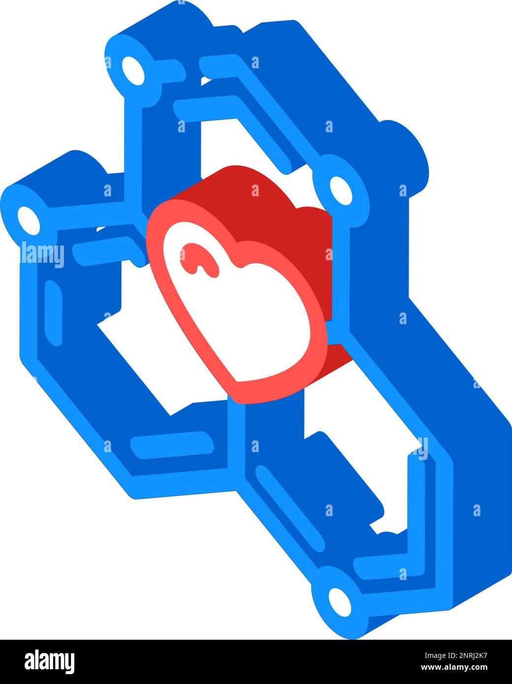 health molecular structure isometric icon vector illustration Stock ...