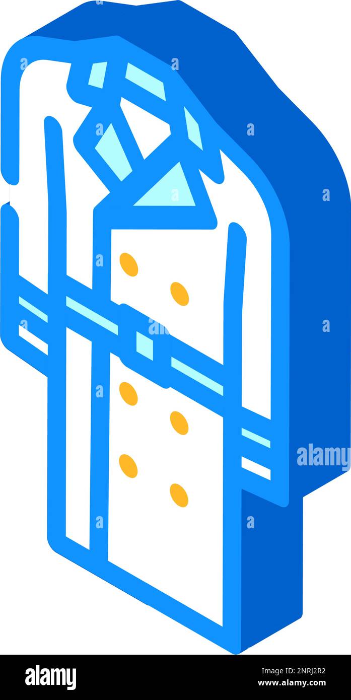 Trench Outerwear Male Isometric Icon Vector Illustration Stock Vector