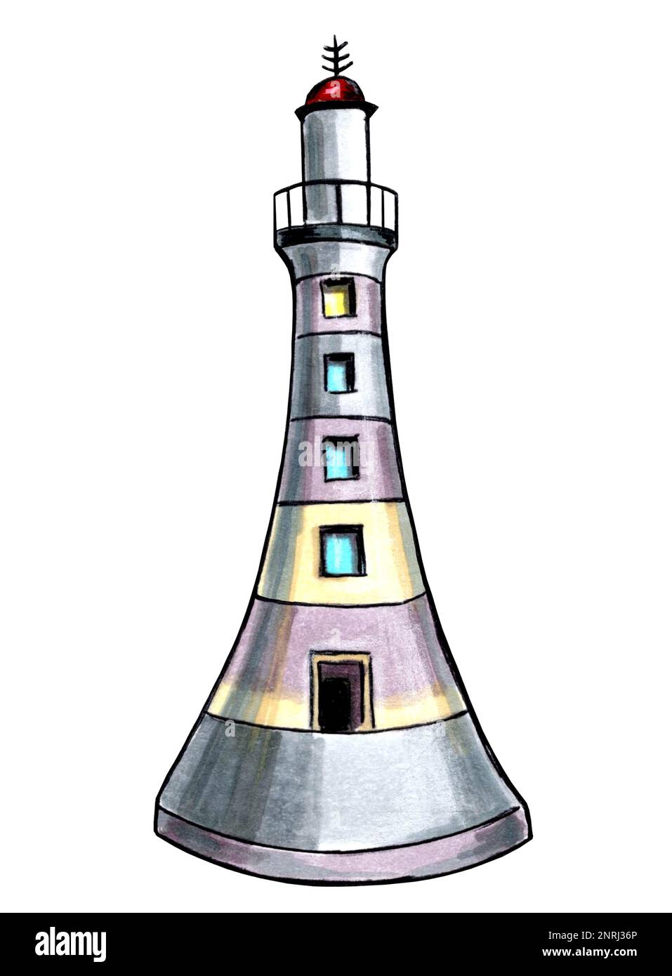 Yellow lighthouse Cut Out Stock Images & Pictures - Alamy