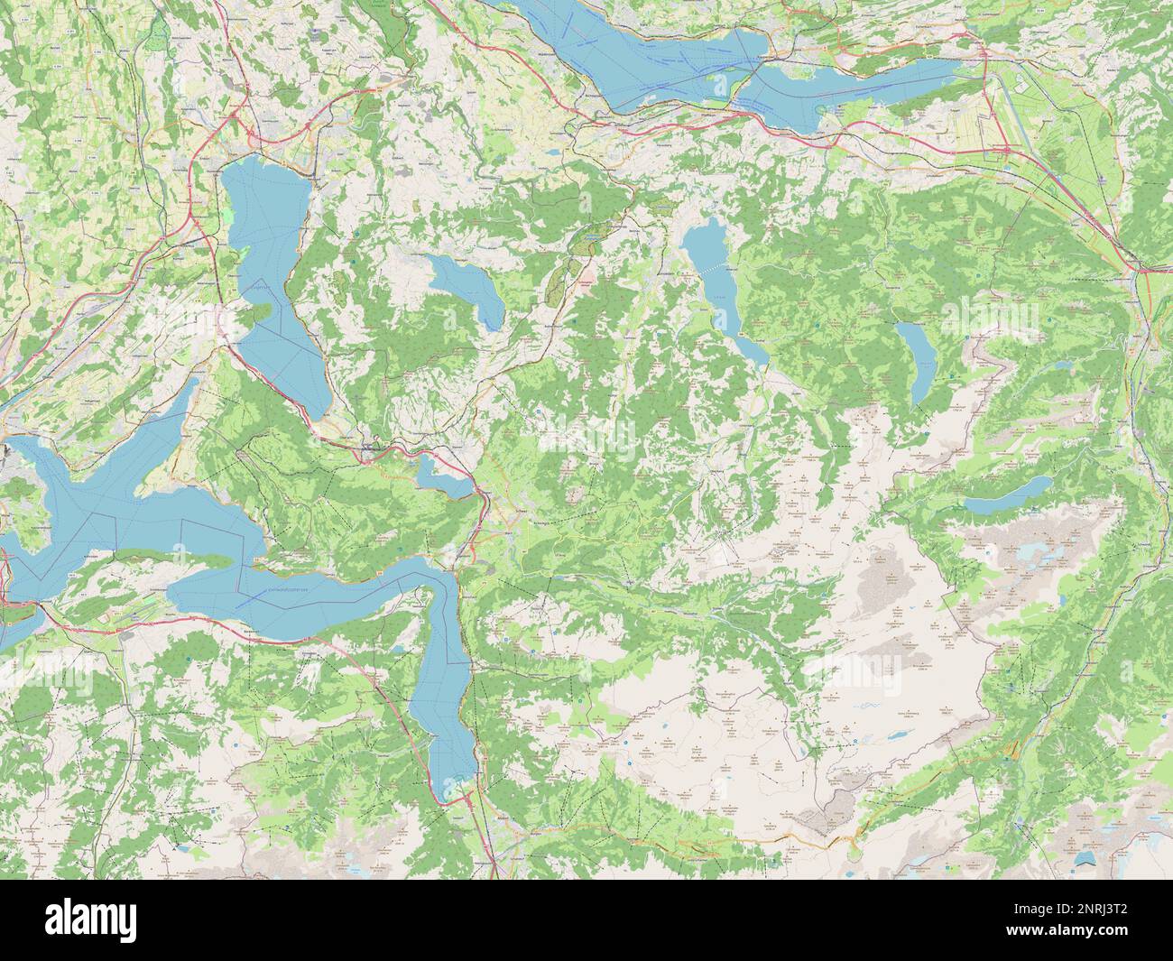 Schwyz, canton of Switzerland. Open Street Map Stock Photo - Alamy