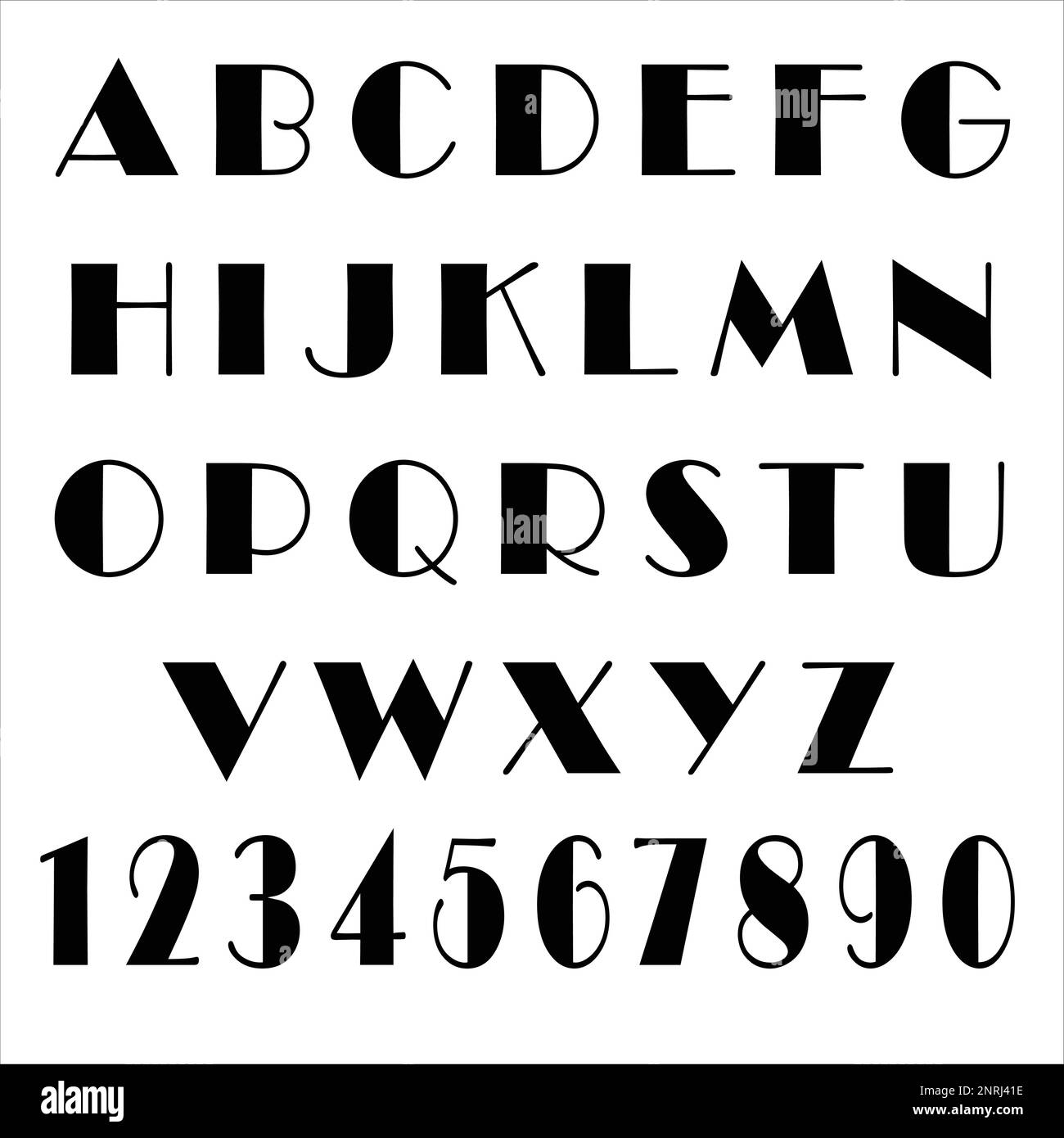 Handwritten script alphabet isolated on white background. Handmade ...