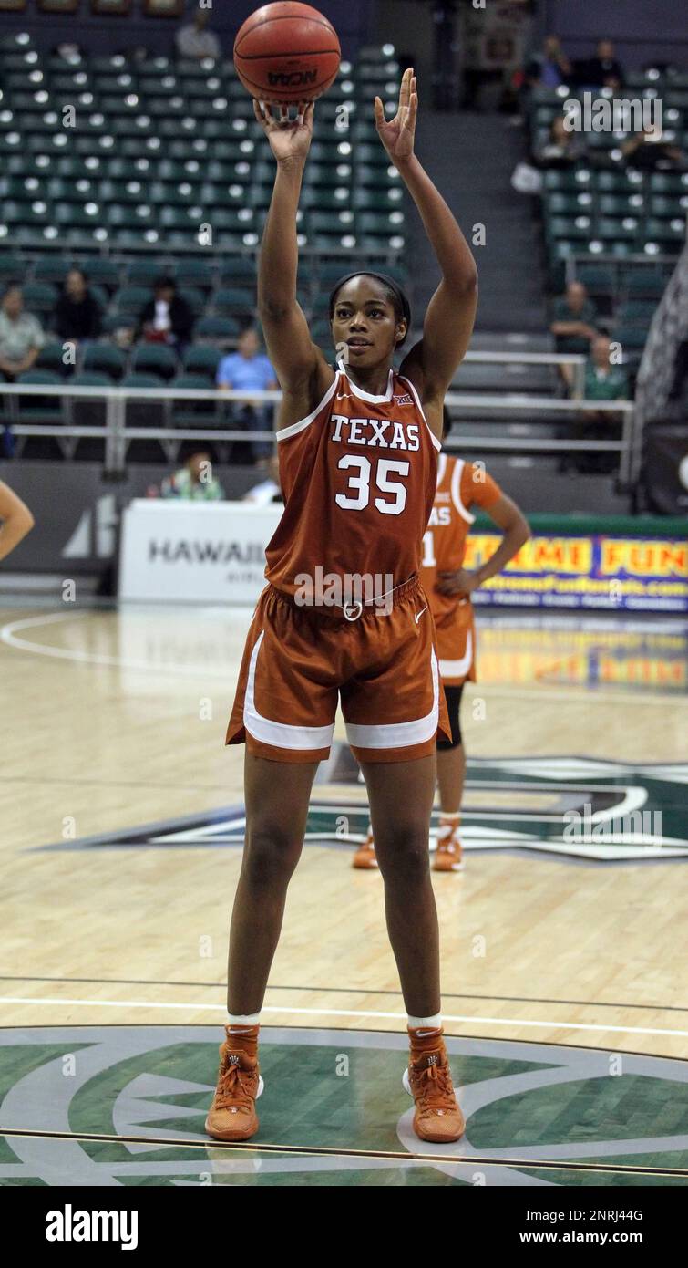 December 1, 2019 - Texas Longhorns forward Charli Collier #35 shoots a ...