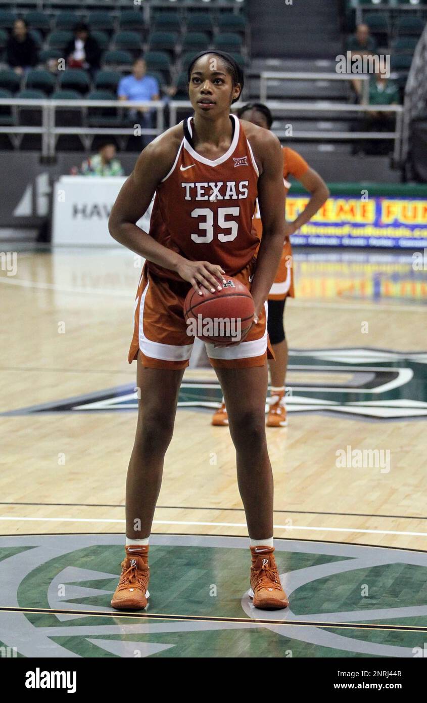 December 1, 2019 - Texas Longhorns forward Charli Collier #35 shoots a ...