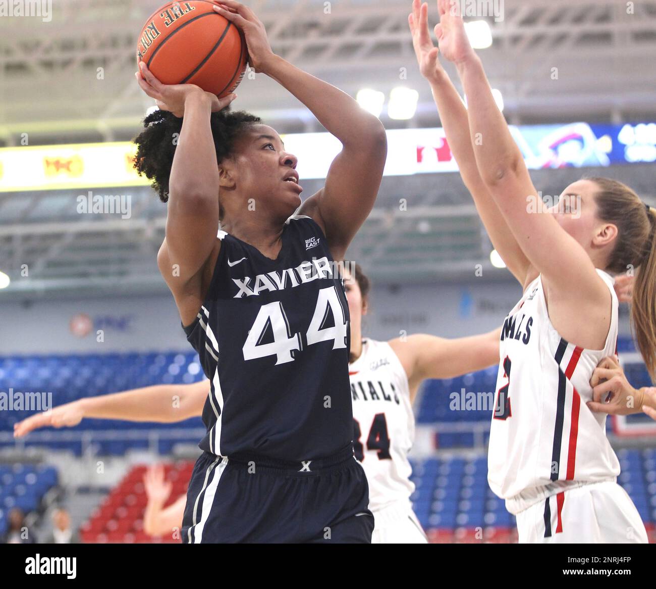 MOON TOWNSHIP, PA - DECEMBER 01: Ayanna Townsend #44 of the Xavier ...