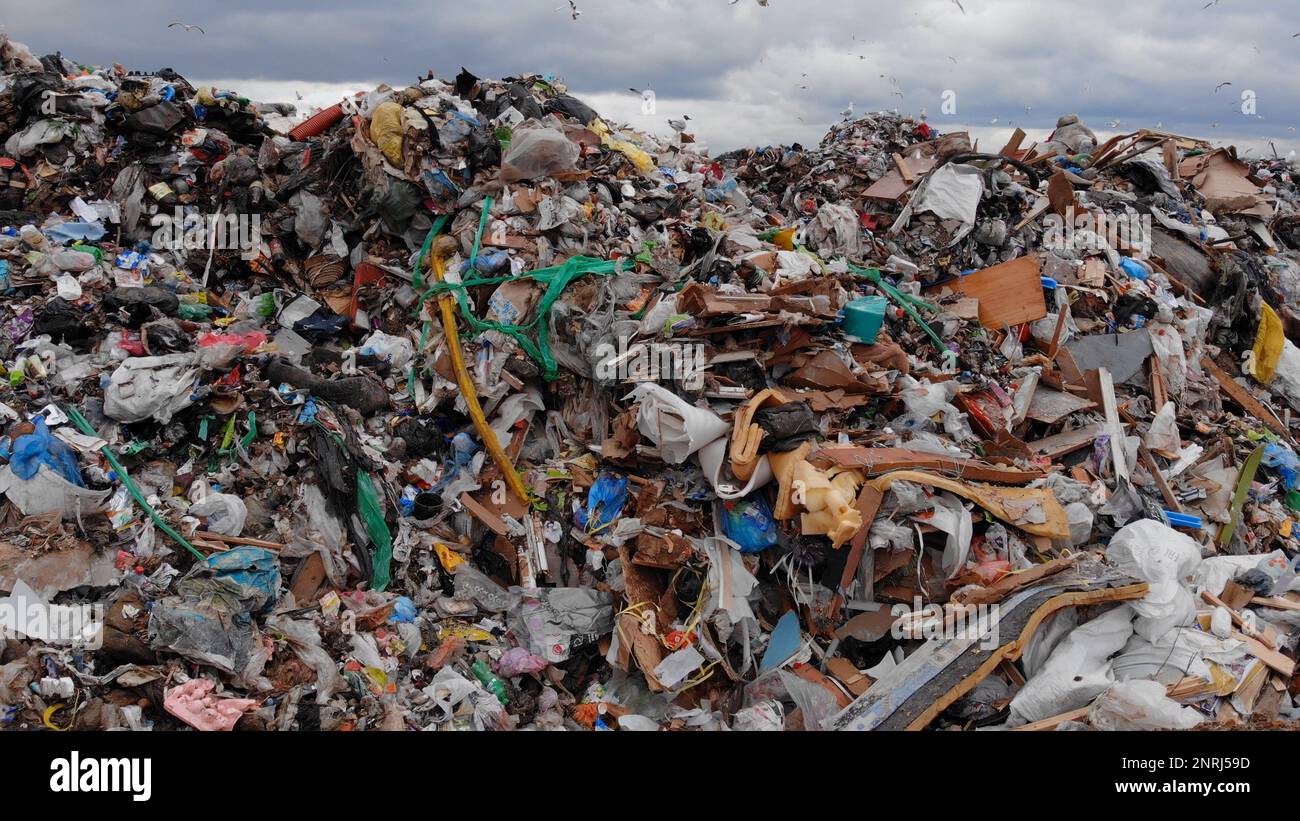 Large landfill near the metropolis. View from the drone Stock Photo - Alamy