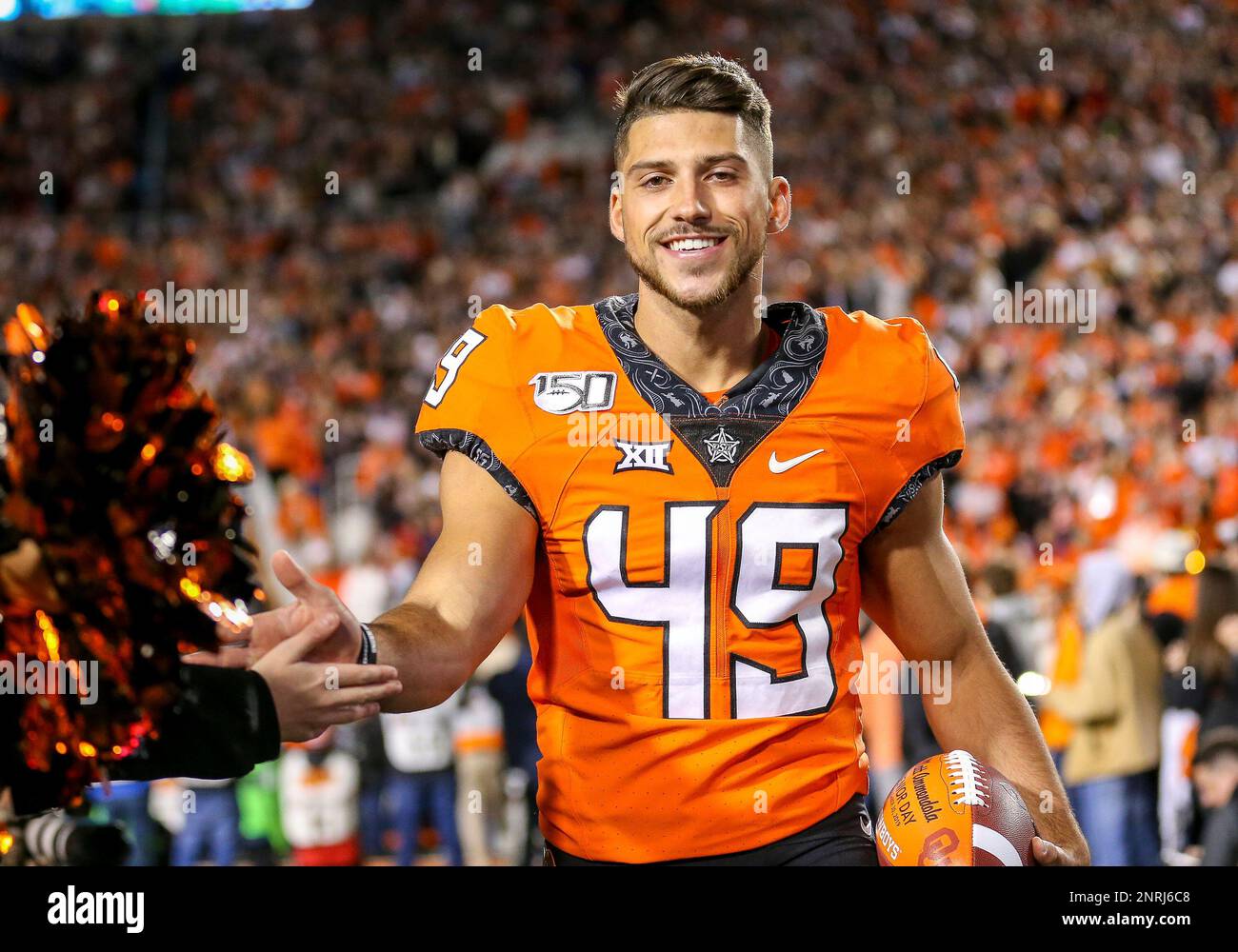 November 30, 2019: Oklahoma State kicker Matt Ammendola (49) before ...