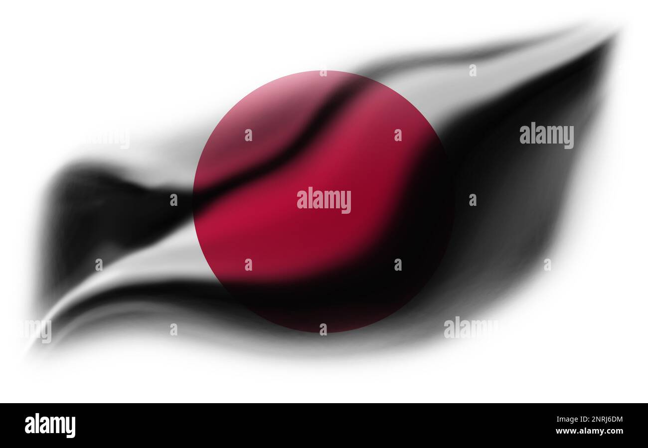 White background with torn Japan flag. 3d illustration Stock Photo - Alamy