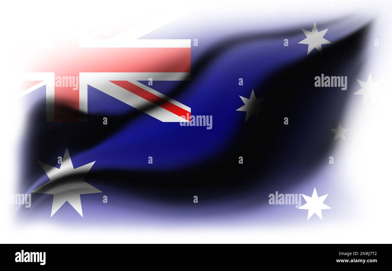 White background with torn Australia flag. 3d illustration Stock Photo ...
