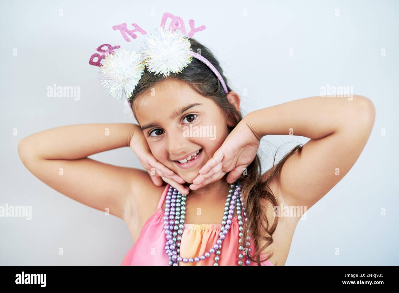 Today is all about me. an adorable little girl celebrating her birthday ...