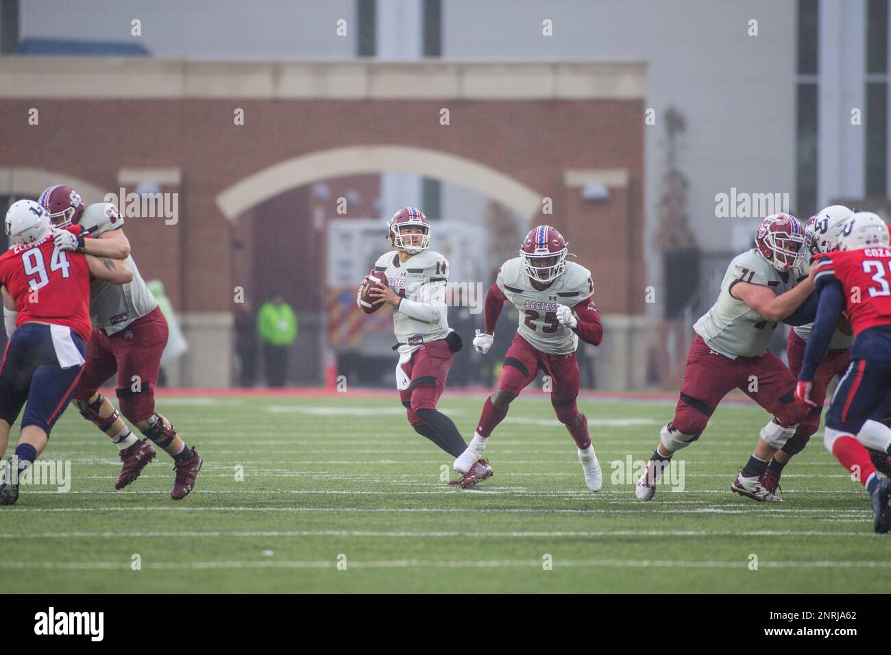 November 30, 2019: New Mexico State Aggies quarterback Josh Adkins (14 ...