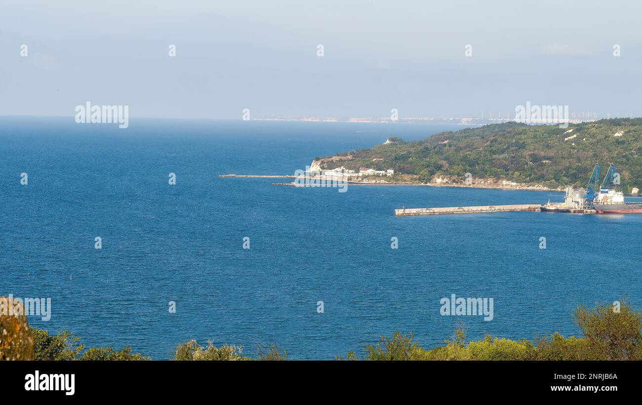 Small port on the Black Sea Stock Photo - Alamy