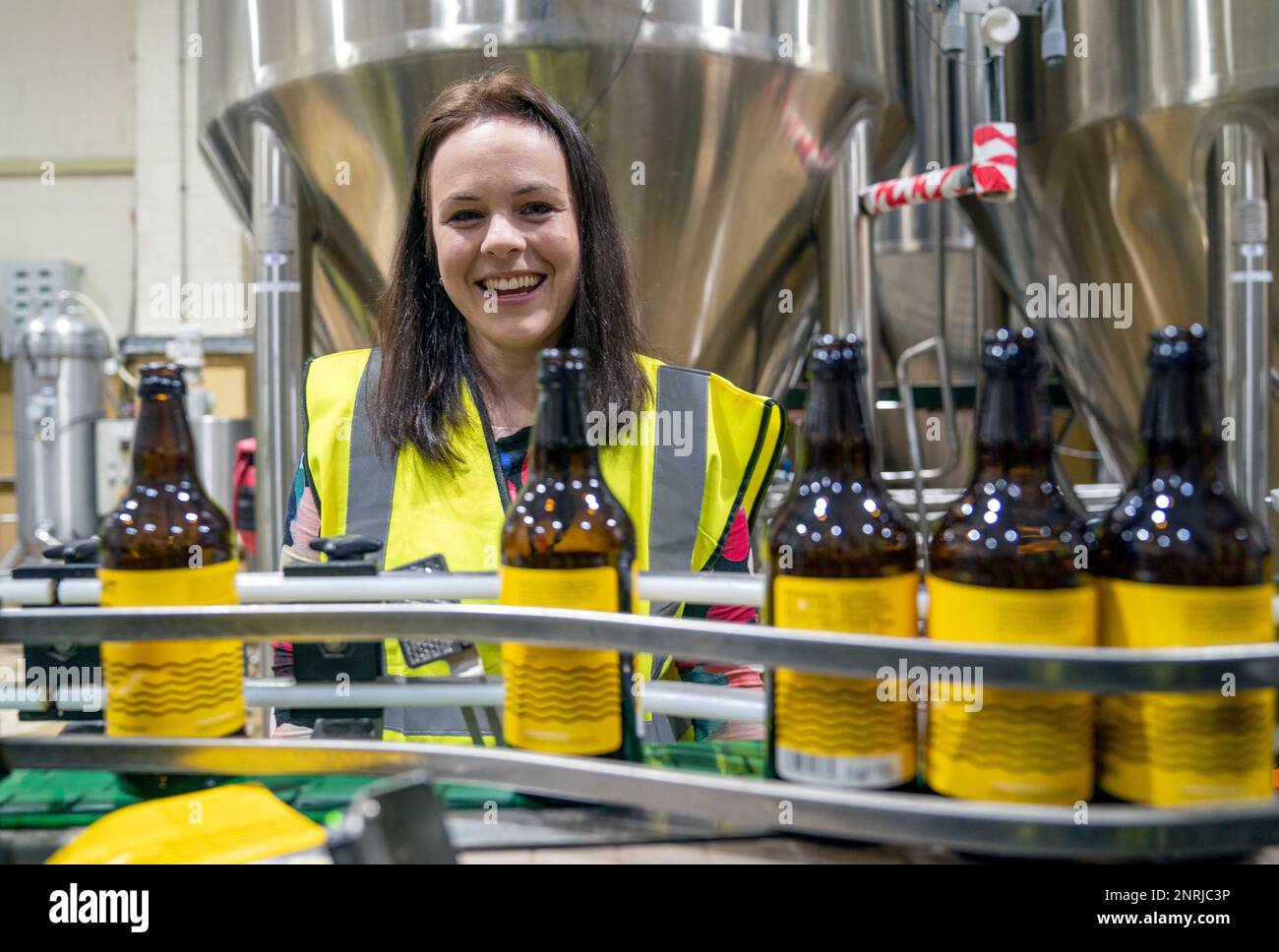 Scottish National Party leadership candidate Kate Forbes during a visit ...