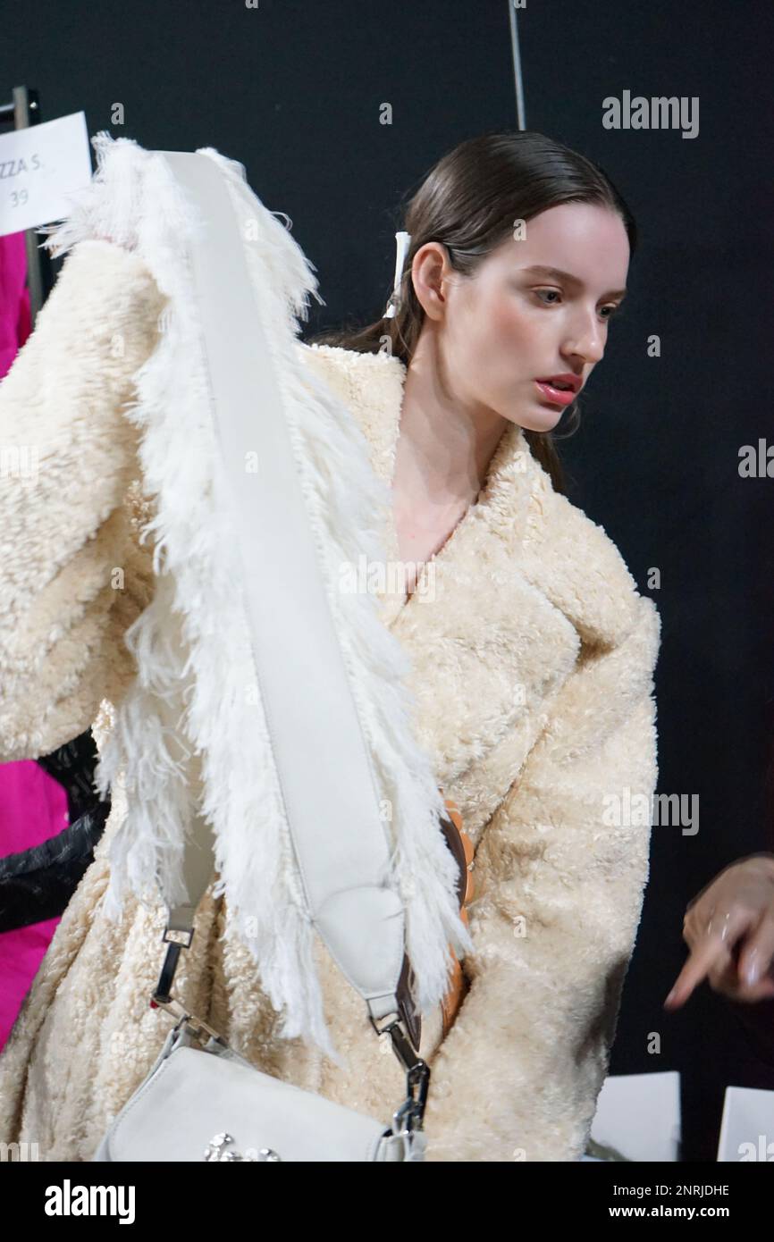 The backstage of Budapest Select at Milan Fashion Week 2023 is a ...